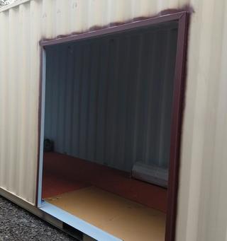8ft Wide shipping container roll up door | Storage container roll up door